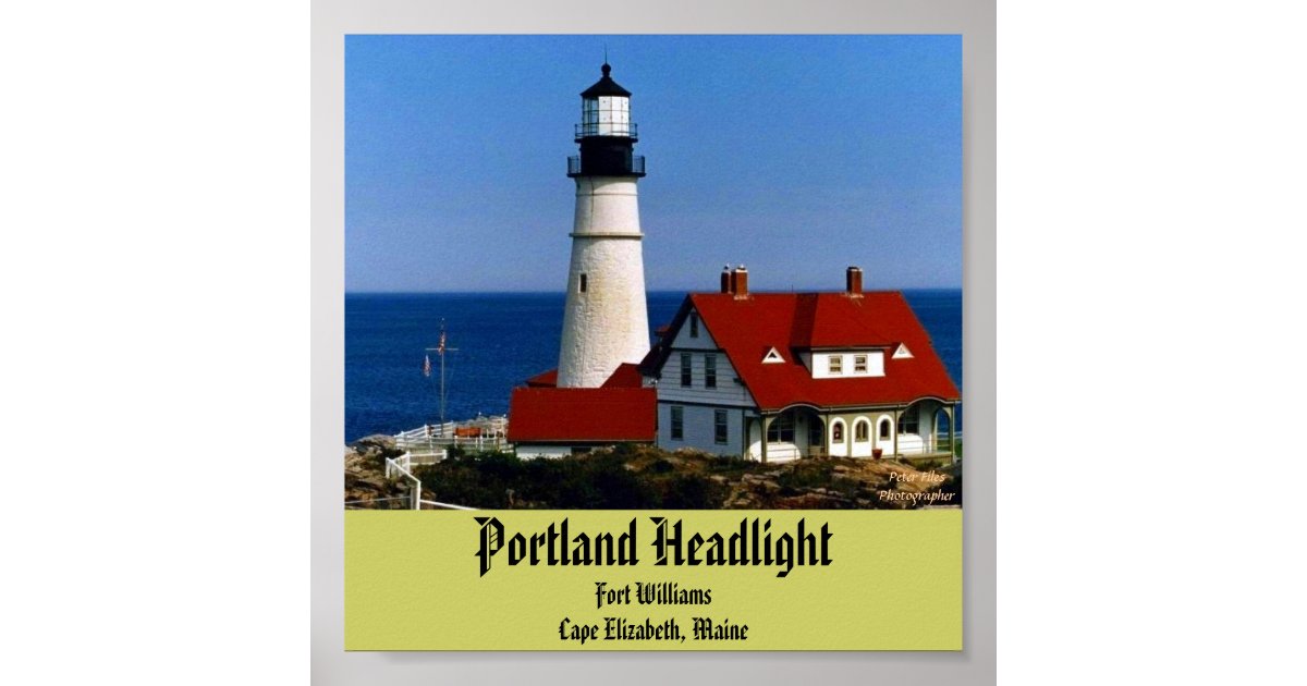 Portland Headlight Poster | Zazzle