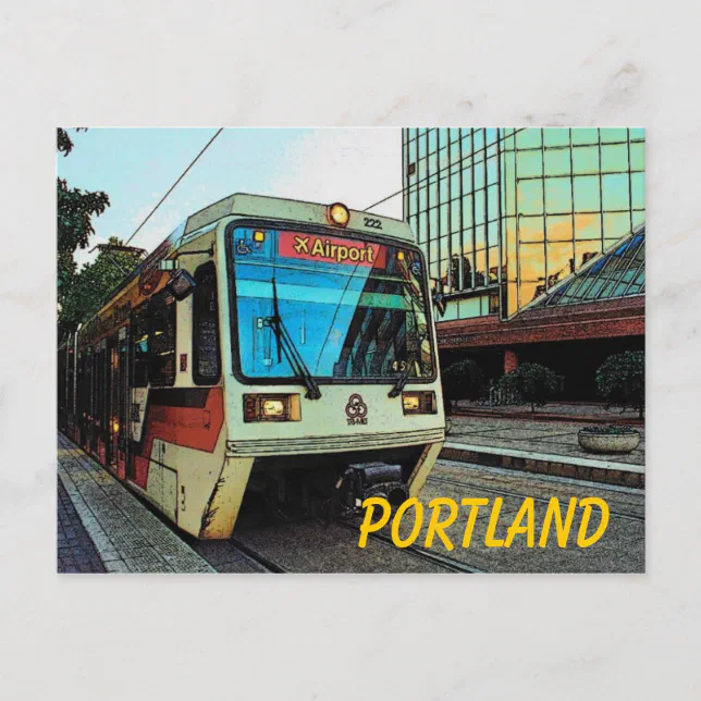 Portland (MAX) Postcard | Zazzle