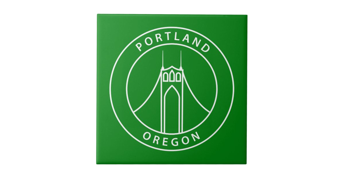 Portland Oregon Design Ceramic Tile | Zazzle