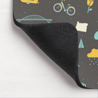 Portland, Oregon Pattern Mouse Pad | Zazzle