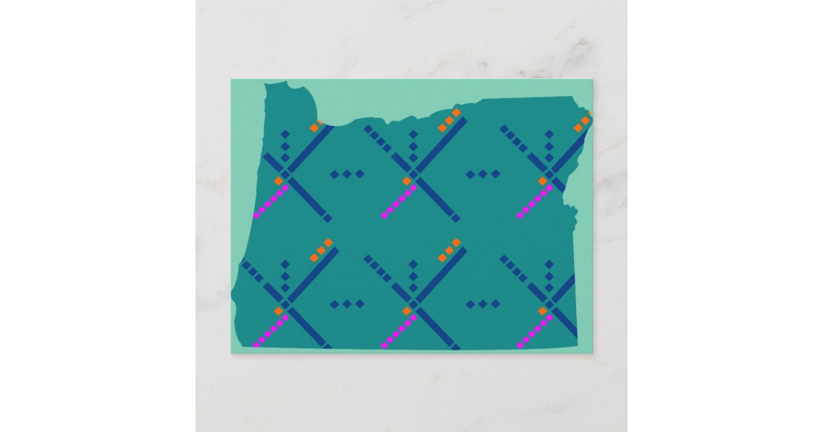 Portland Oregon PDX Airport Carpet Postcard | Zazzle