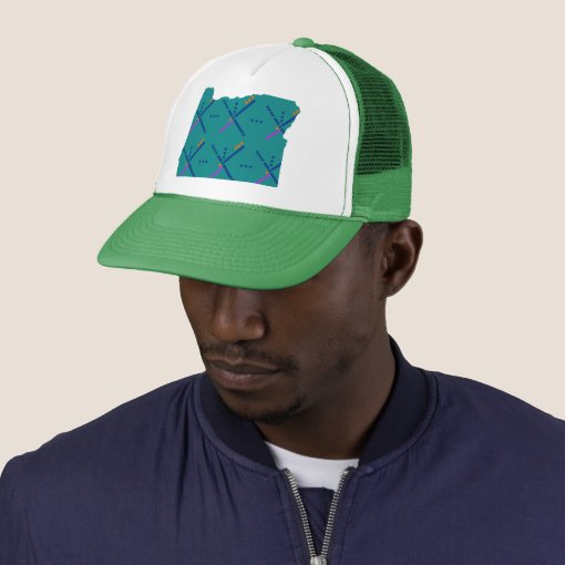 Portland Oregon PDX Airport Carpet Trucker Hat | Zazzle