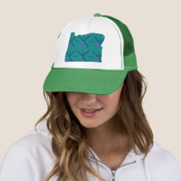 Portland Oregon PDX Airport Carpet Trucker Hat | Zazzle