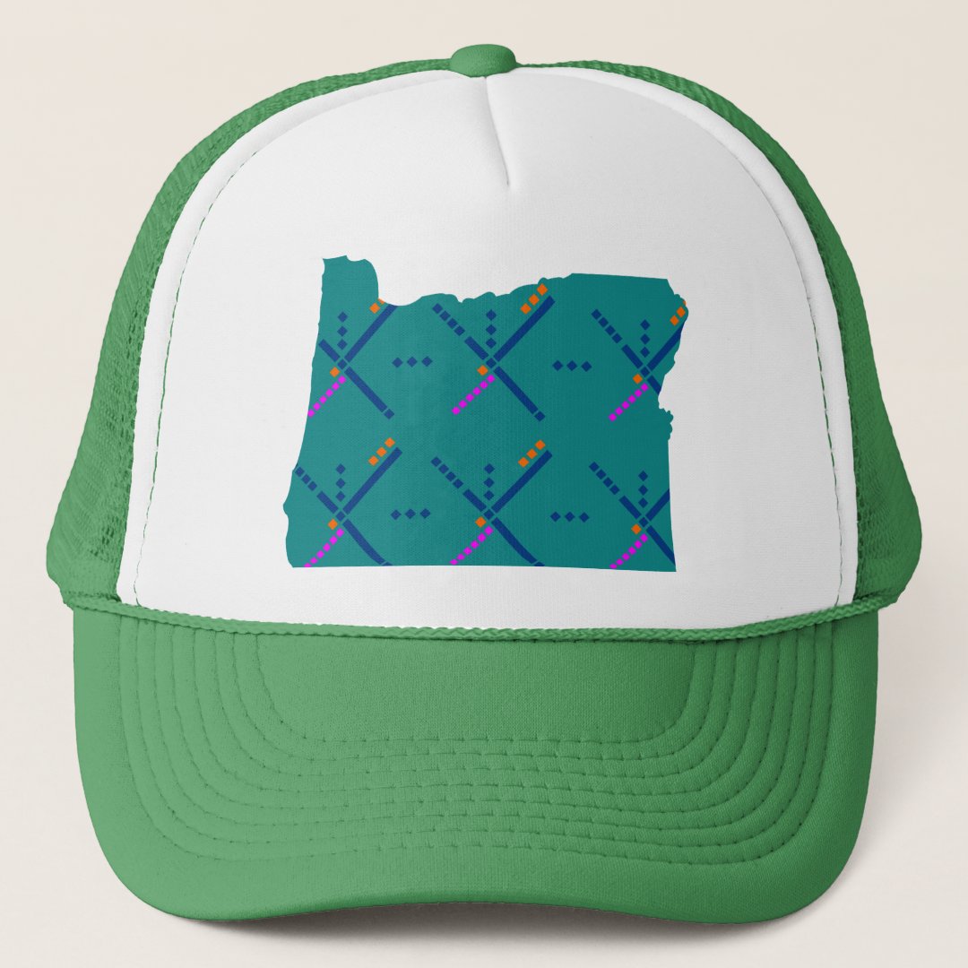 Portland Oregon PDX Airport Carpet Trucker Hat | Zazzle