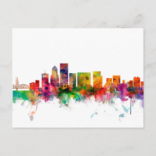 Portland Oregon Skyline Postcard | Zazzle