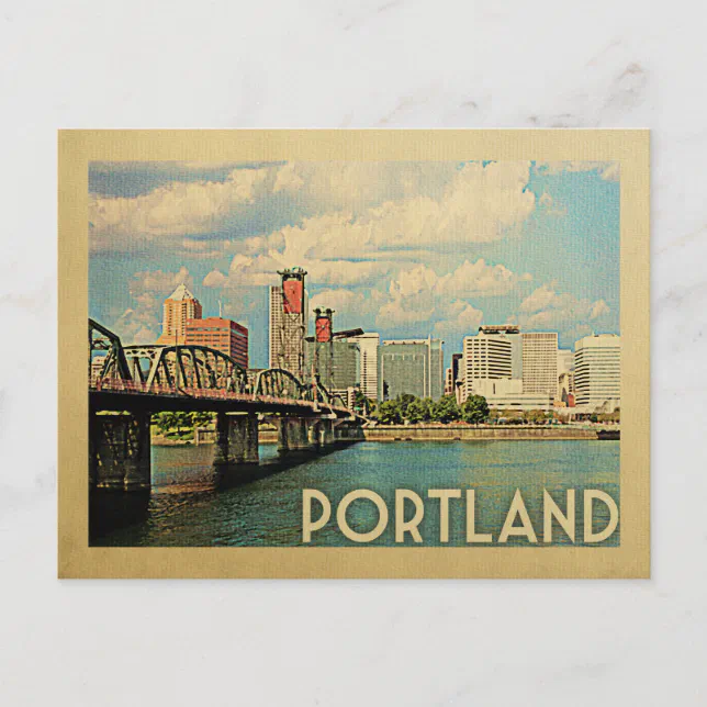 Portland Oregon Vintage Travel Postcard | Zazzle