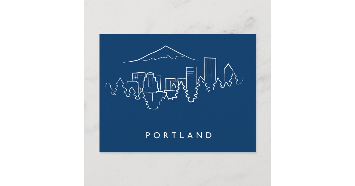 Portland Skyline Postcard | Zazzle