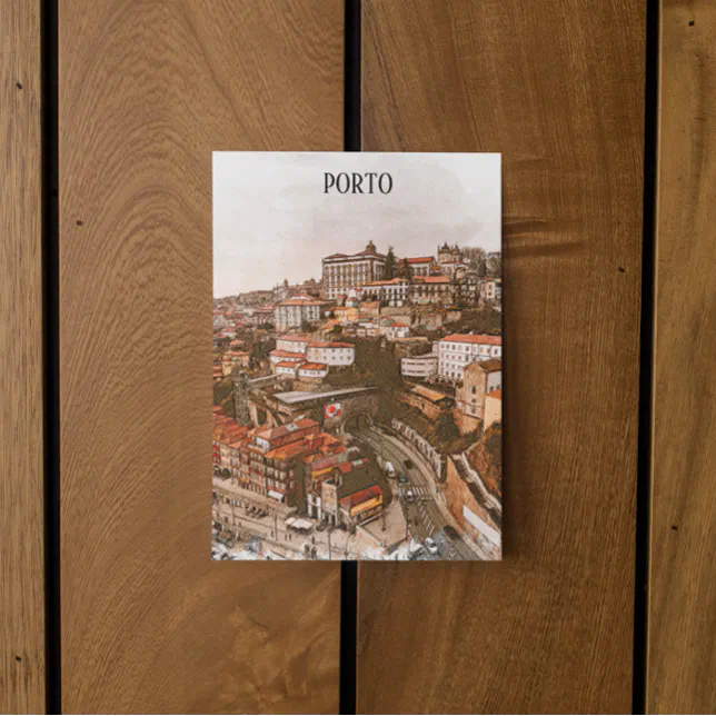 Porto Portugal Architecture City View Postcard | Zazzle