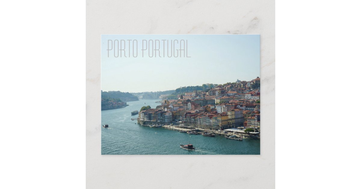 Porto Portugal Douro River Postcard | Zazzle