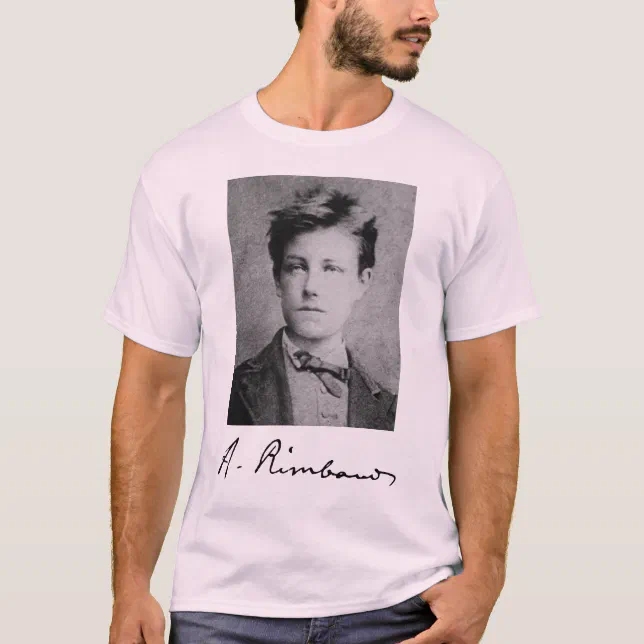 Portrait and Signature of Arthur Rimbaud T-Shirt | Zazzle