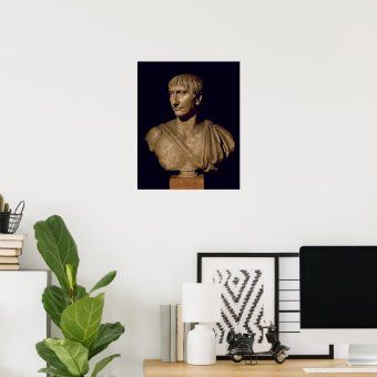 Portrait bust of Emperor Trajan Poster | Zazzle