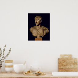 Portrait bust of Emperor Trajan Poster | Zazzle