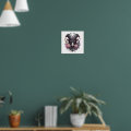Portrait of a Creepy Baphomet with Flowers Poster | Zazzle