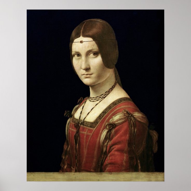 Portrait of a Lady from the Court of Milan Poster | Zazzle