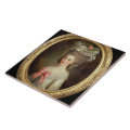 Portrait of a Lady (oil on canvas) Tile | Zazzle