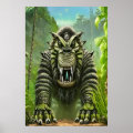 Portrait of a large fantasy beast | AI Art Poster | Zazzle