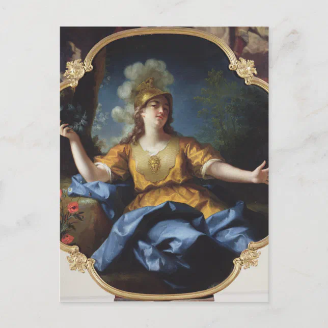 Portrait of a Woman as Minerva, 1730 Postcard | Zazzle
