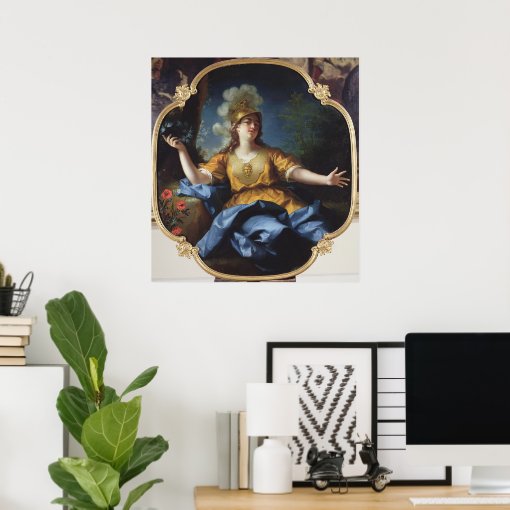 Portrait of a Woman as Minerva, 1730 Poster | Zazzle