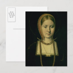 Portrait of a woman, possibly Catherine of Aragon Postcard | Zazzle