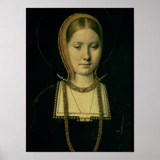 Portrait of a woman, possibly Catherine of Aragon Poster | Zazzle