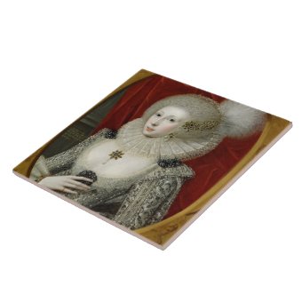 Portrait of a woman, possibly Frances Cotton, Lady Tile | Zazzle