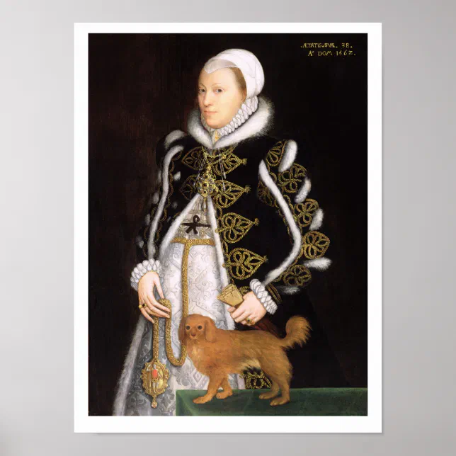 Portrait of a Woman, probably Catherine Carey, Lad Poster | Zazzle