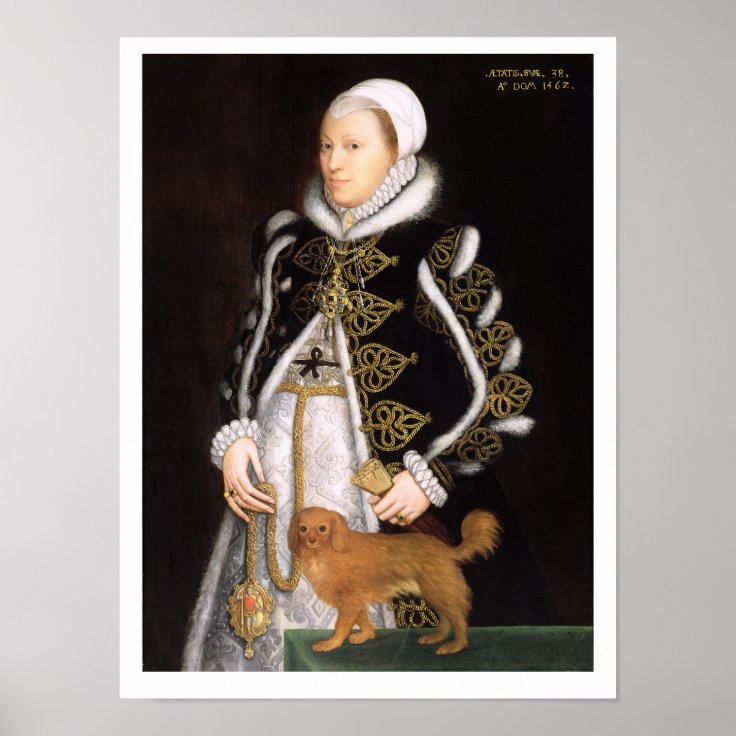 Portrait of a Woman, probably Catherine Carey, Lad Poster | Zazzle