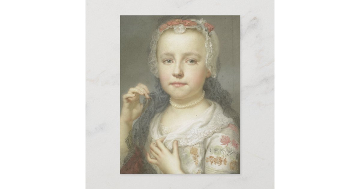 Portrait of a Young Girl Postcard | Zazzle