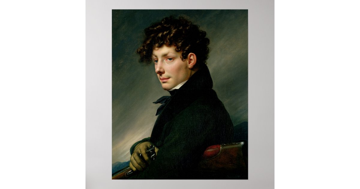 Portrait of a Young Man as a Hunter, 1811 Poster | Zazzle
