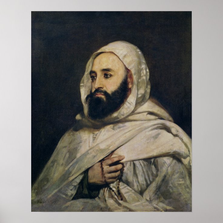Portrait of Abd el-Kader Poster | Zazzle