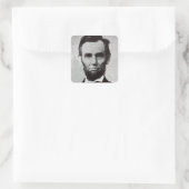 Portrait of Abe Lincoln 2 Square Sticker | Zazzle