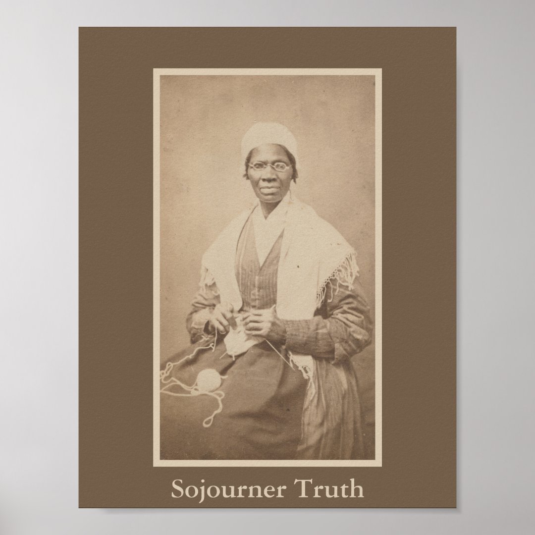 Portrait of Abolitionist Sojourner Truth Poster | Zazzle