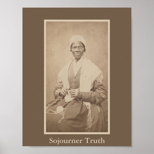 Portrait of Abolitionist Sojourner Truth Poster | Zazzle.com