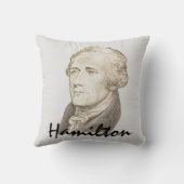 Portrait of Alexander Hamilton Throw Pillow | Zazzle