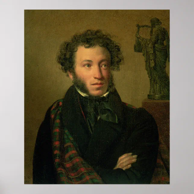 Portrait of Alexander Pushkin, 1827 Poster | Zazzle