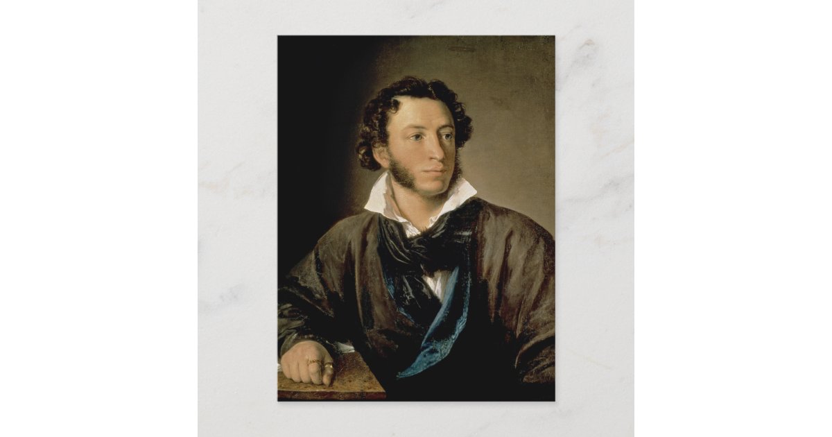 Portrait of Alexander Pushkin Postcard | Zazzle