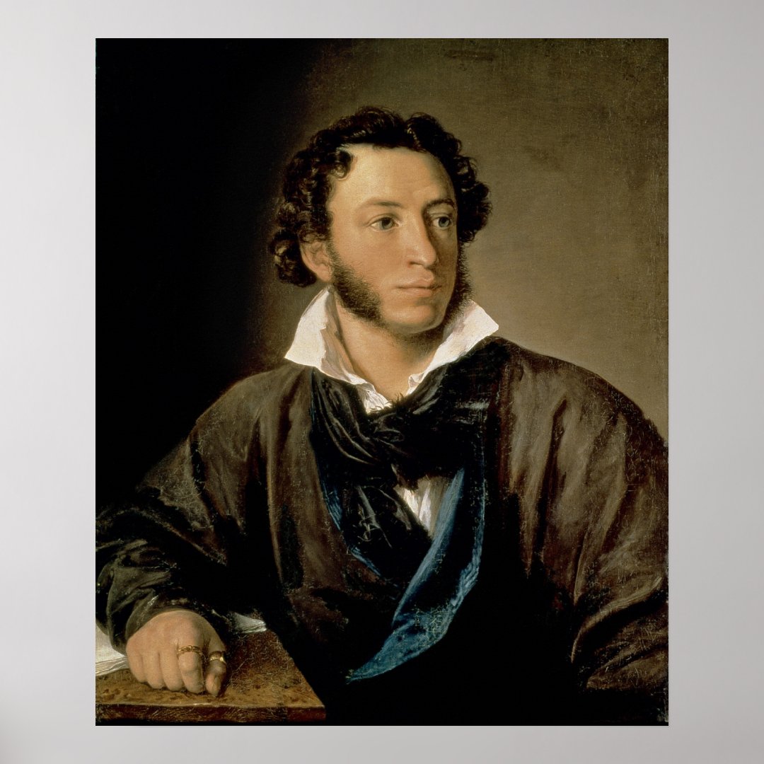 Portrait of Alexander Pushkin Poster | Zazzle