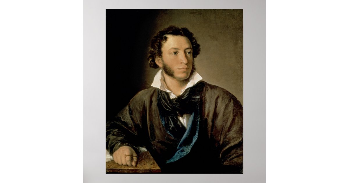 Portrait of Alexander Pushkin Poster | Zazzle