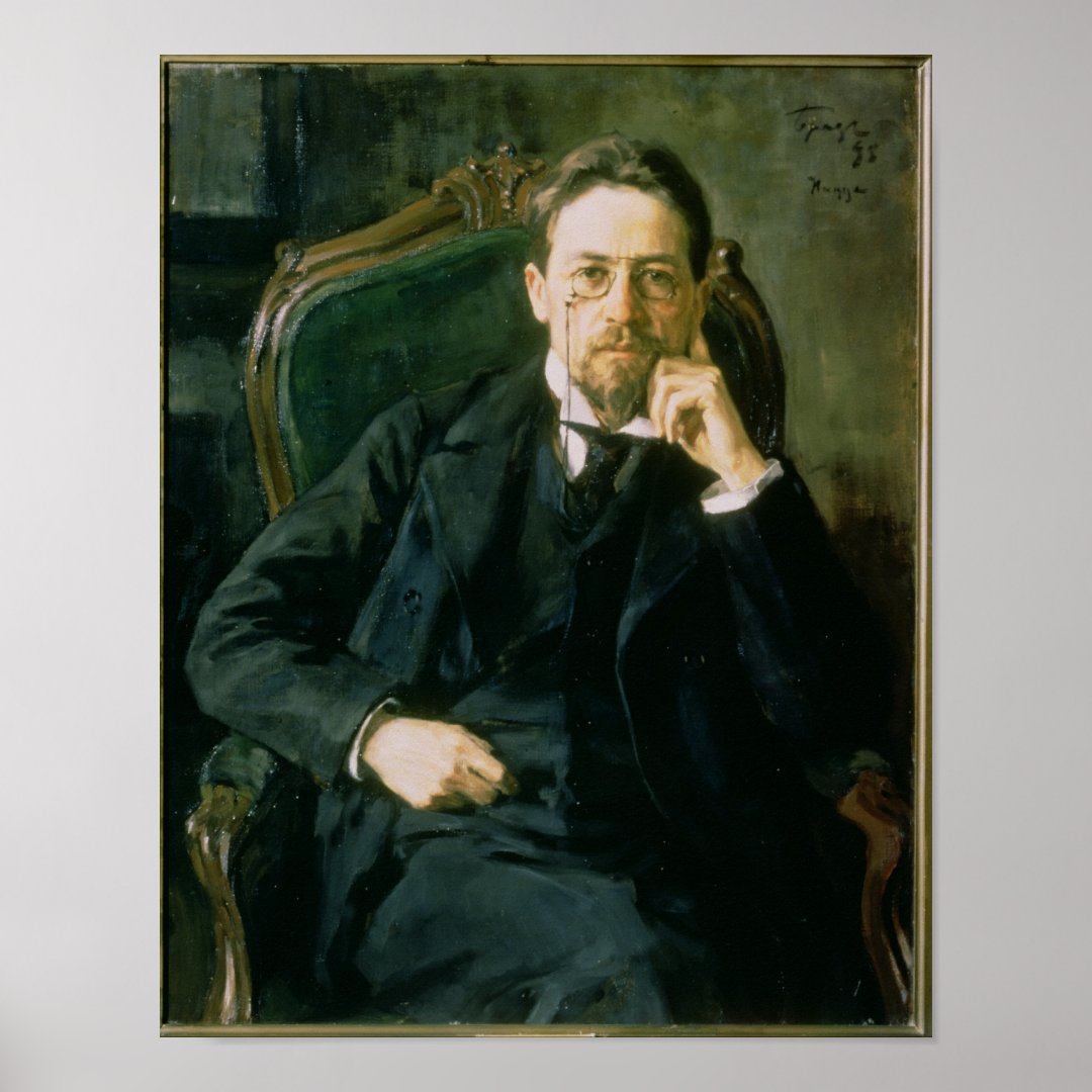Portrait of Anton Pavlovich Chekhov, 1898 Poster | Zazzle