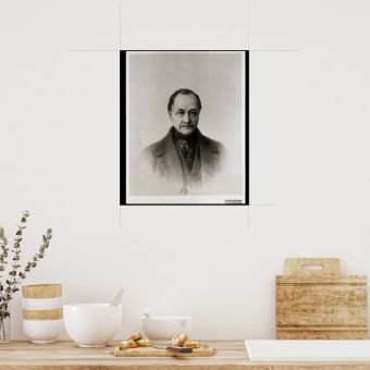 Portrait of Auguste Comte , French philosopher Poster | Zazzle
