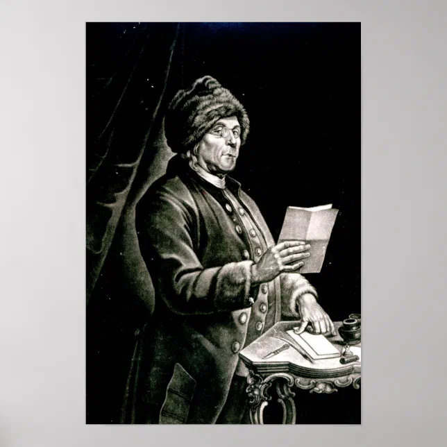 Portrait of Benjamin Franklin, 1777 Poster | Zazzle