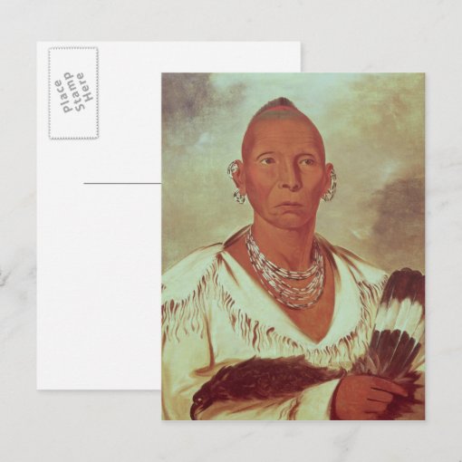 Portrait of Black Hawk, Indian Chief Postcard | Zazzle