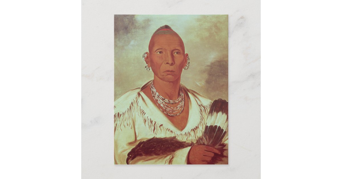 Portrait of Black Hawk, Indian Chief Postcard | Zazzle