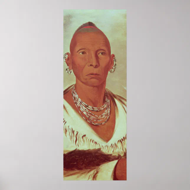 Portrait of Black Hawk, Indian Chief Poster | Zazzle