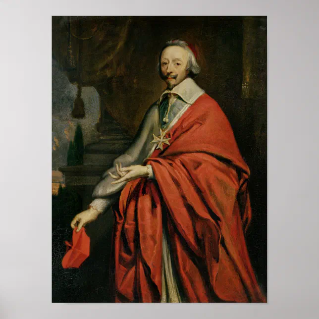 Portrait of Cardinal de Richelieu Poster | Zazzle