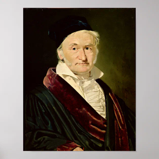 Portrait of Carl Friedrich Gauss, 1840 Poster | Zazzle
