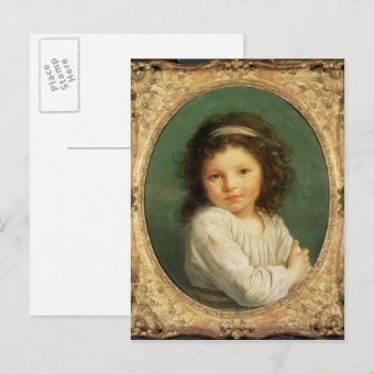 Portrait of Caroline Lalive de la Briche, 1786 Postcard | Zazzle