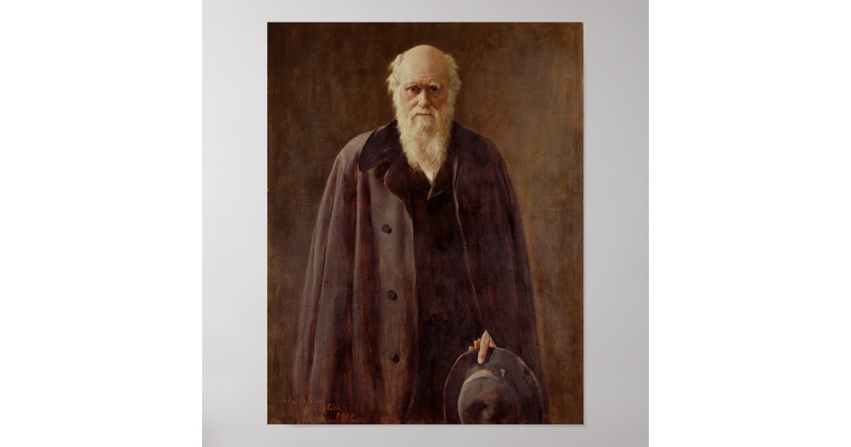Portrait of Charles Darwin 1883 Poster | Zazzle