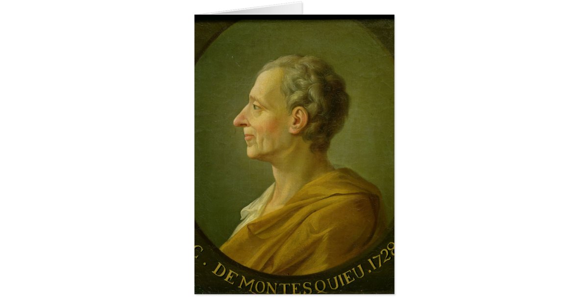 Portrait of Charles de Montesquieu | Zazzle