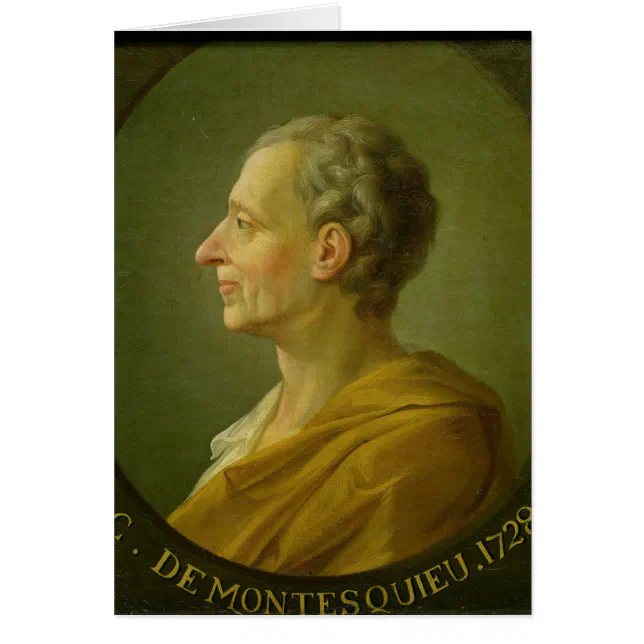 Portrait of Charles de Montesquieu | Zazzle